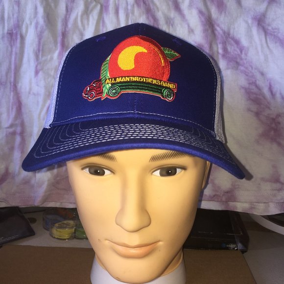 Accessories | Allman Brothers Eat A Peach Royal Blue Trucker Snapback ...